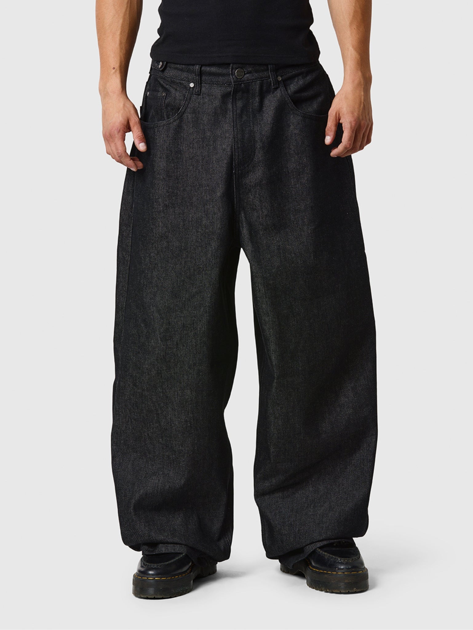Raw Denim Baggy Jeans